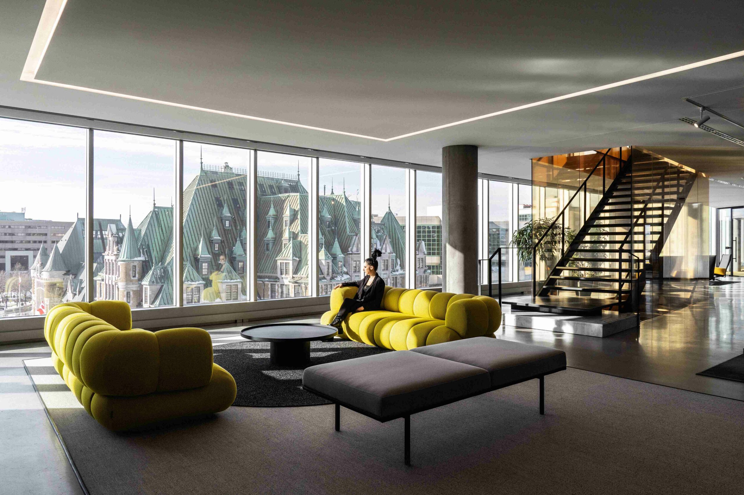 Discover a Lawyer’s Dream Office in Yellow, Windows, and Concrete - D5 ...