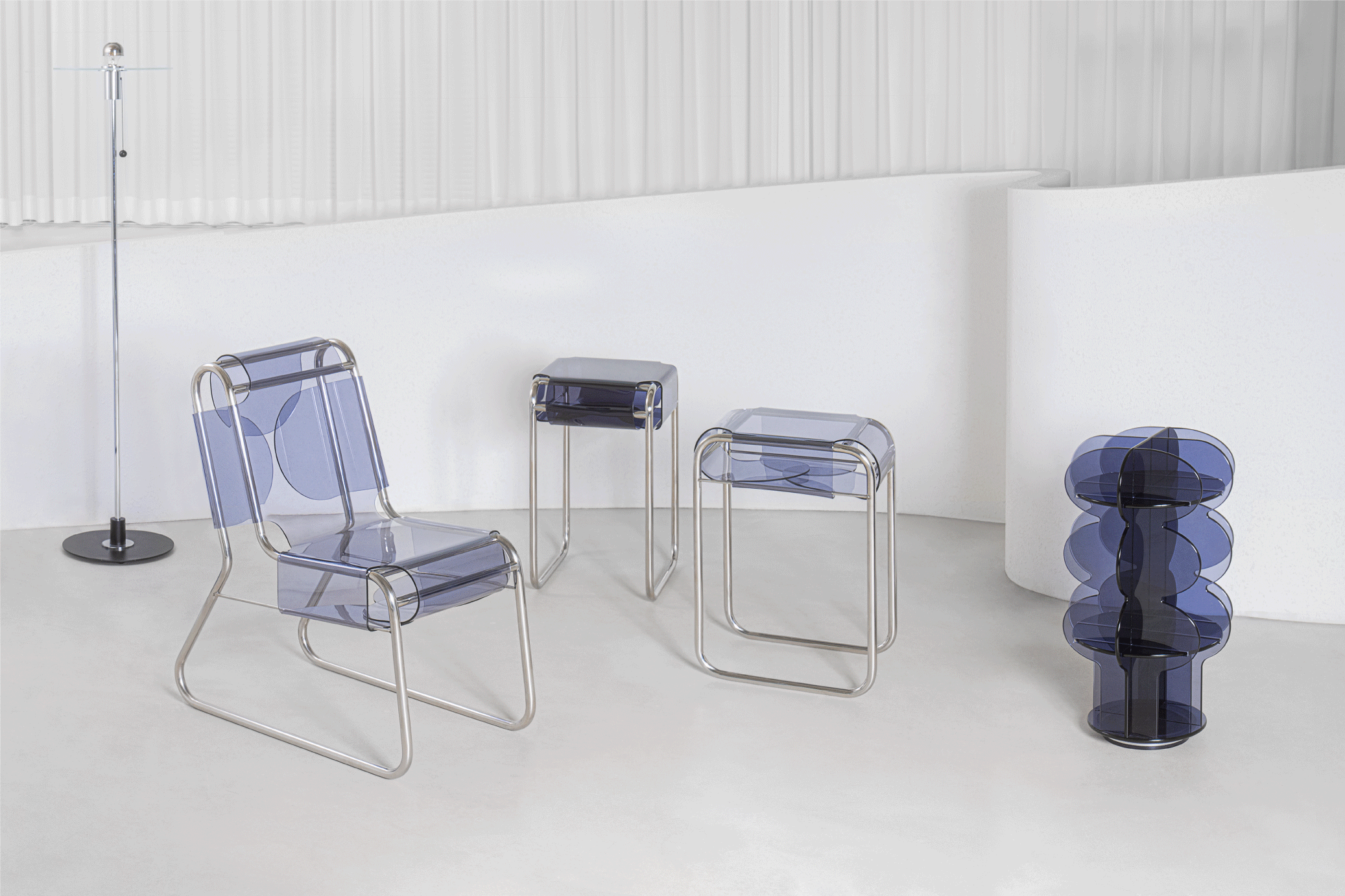 A Playful Symphony of Light and Acrylic in Second Room’s Folding Chair ...