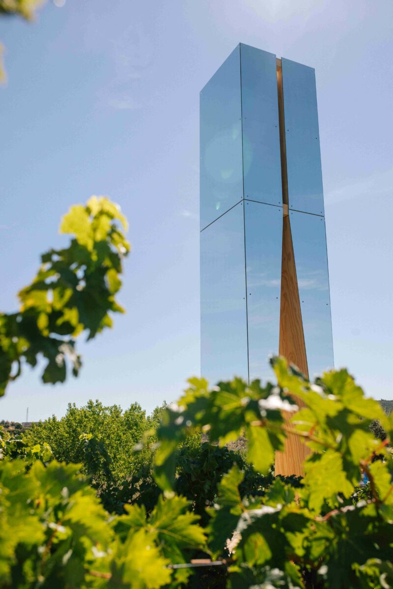 An Ephemeral Mirrored Tower Tribute to Wine in the Heart of a Spanish ...