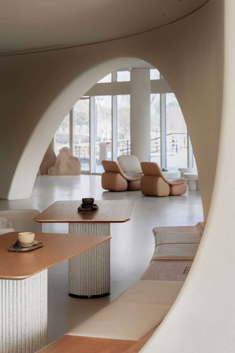 M²coffee & Sweet is A Cave-Inspired Cafe Combining Organic Elements and ...